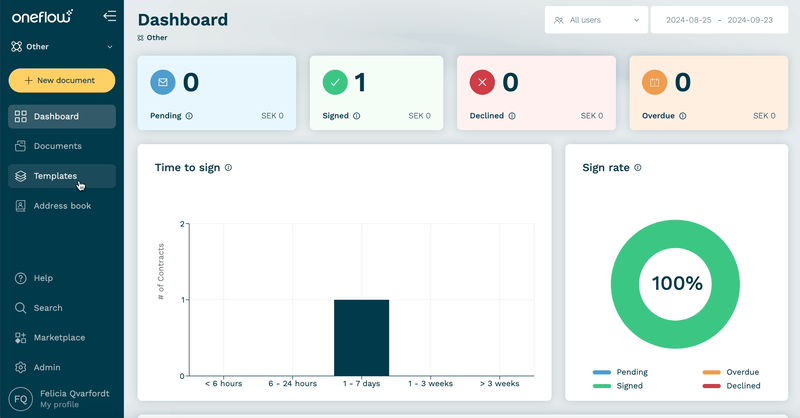Create a template – Oneflow Help Center