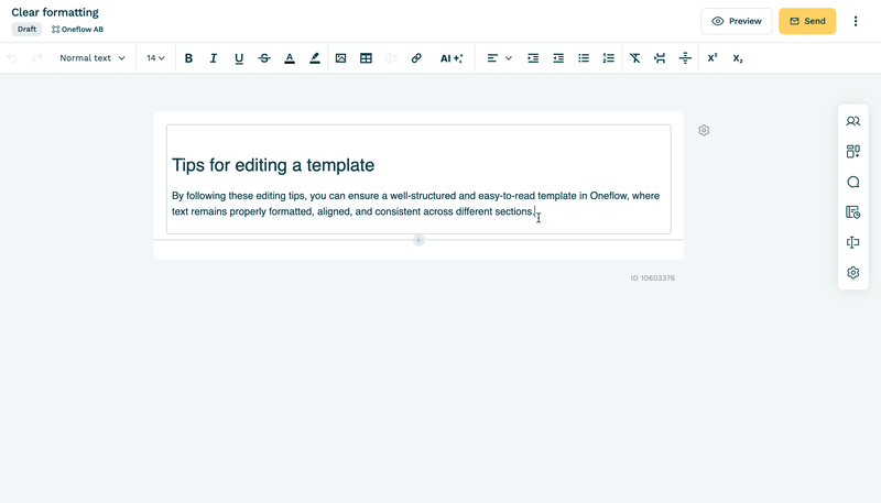 Create A Template Oneflow Help Center