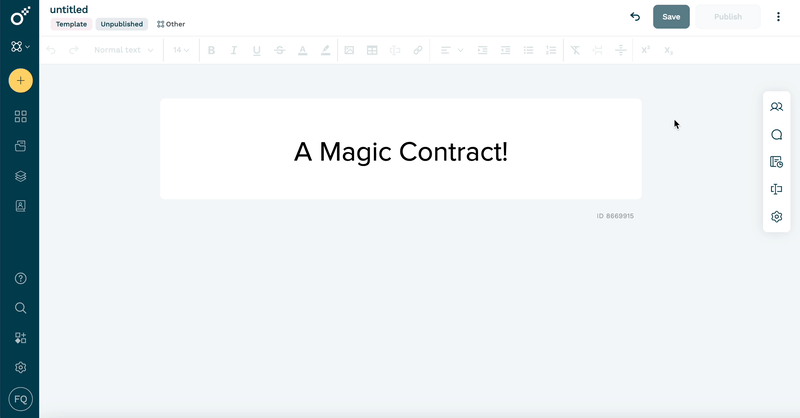 Text and image section – Oneflow Help Center