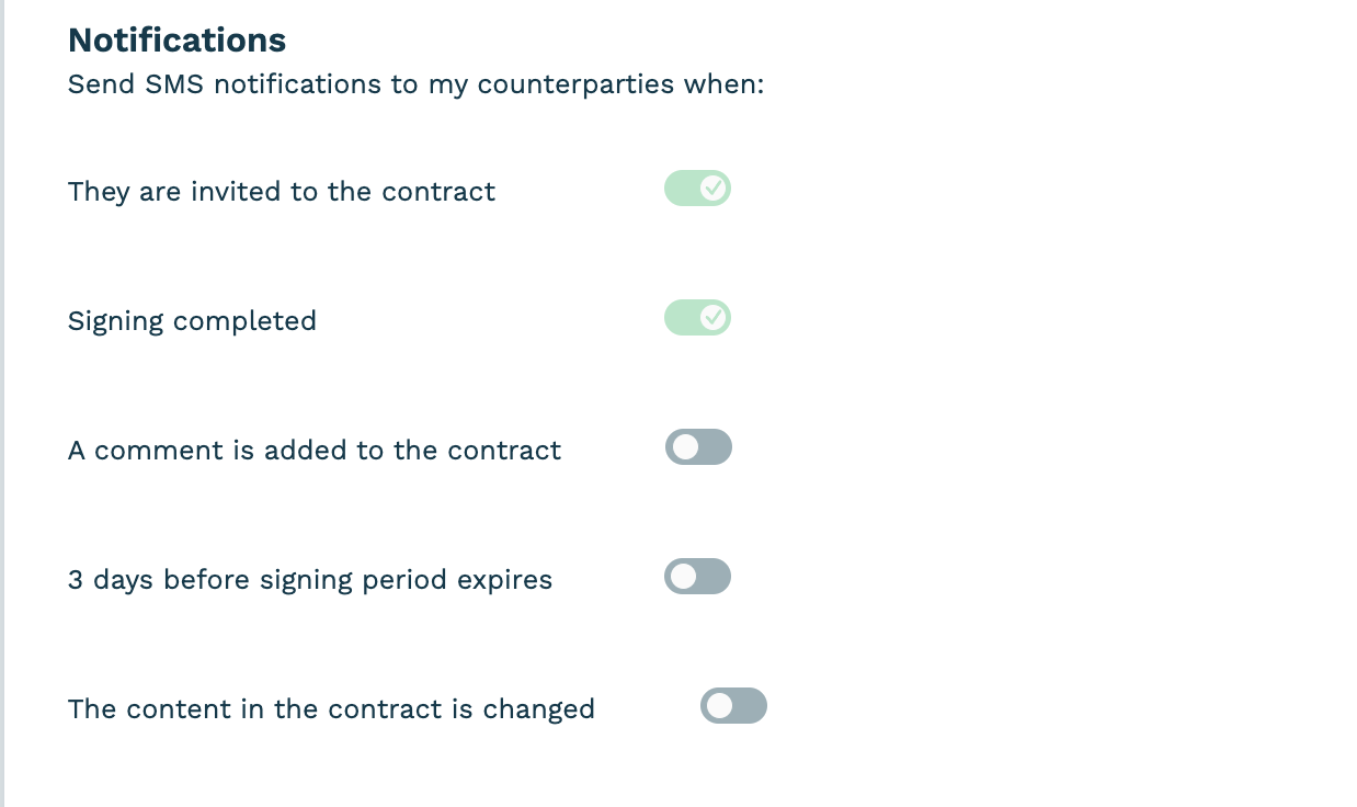 SMS – Oneflow Help Center