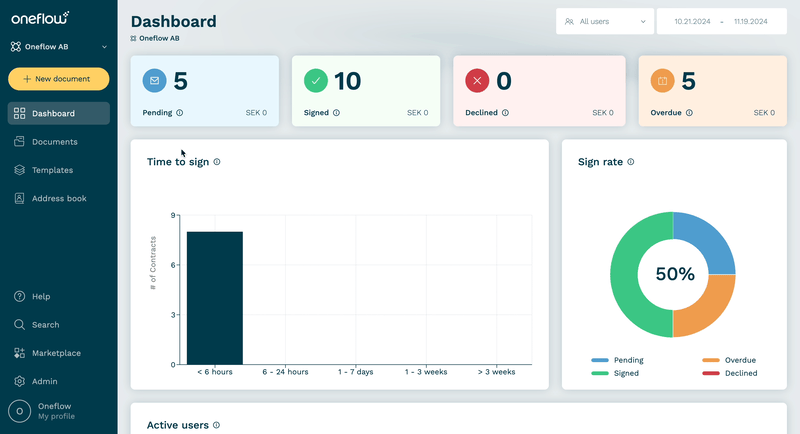 Replace document – Oneflow Help Center