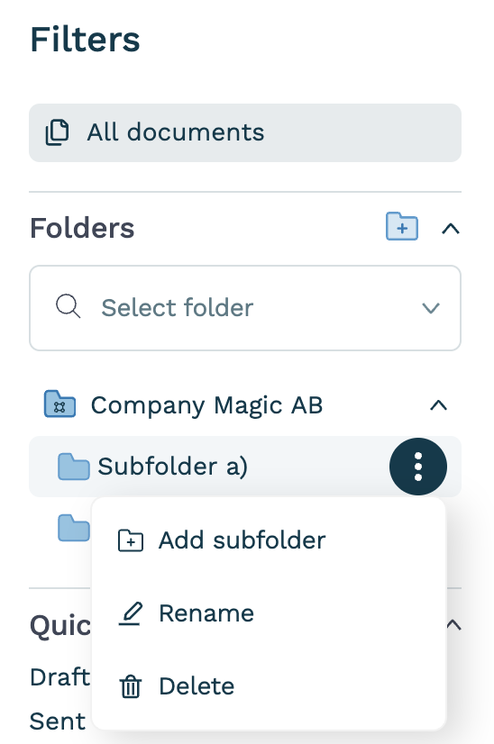 Folders – Oneflow Help Center
