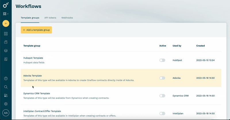 Data fields – Oneflow Help Center