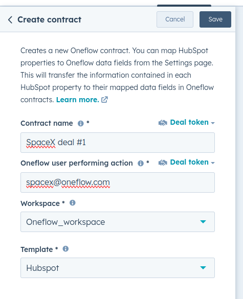 Workflows (HubSpot) – Oneflow Help Center