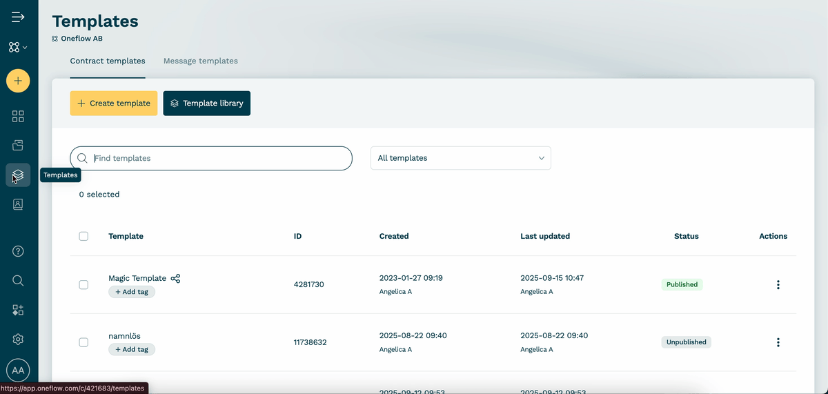 Getting started with Membrain – Oneflow Help Center