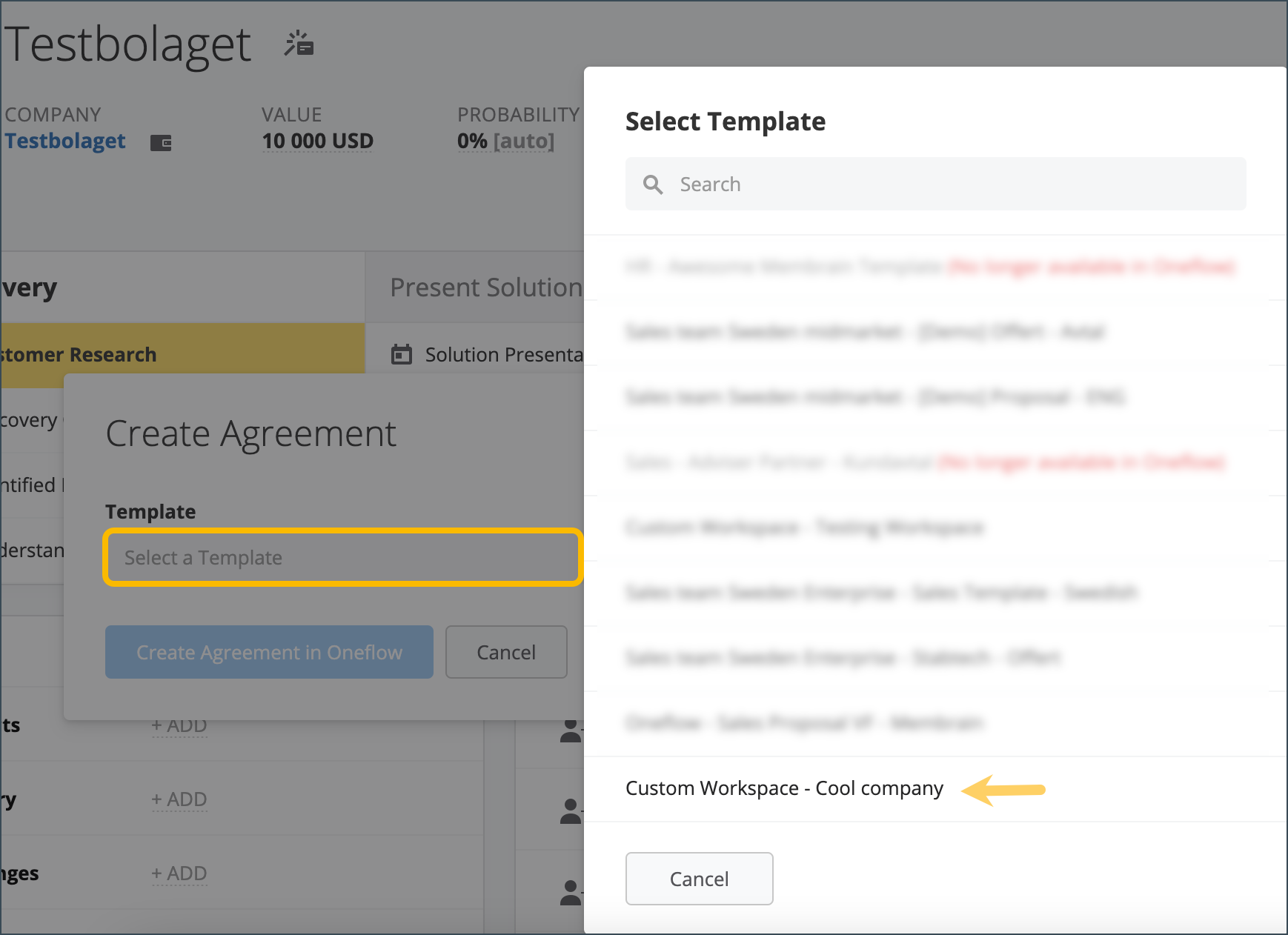 Create a contract in Membrain – Oneflow Help Center
