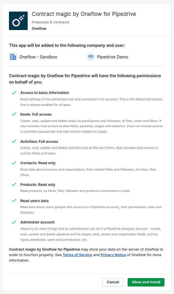 Getting started with Pipedrive (Admin) – Oneflow Help Center
