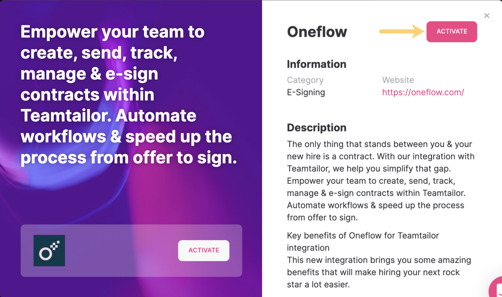 Getting started with Teamtailor – Oneflow Help Center