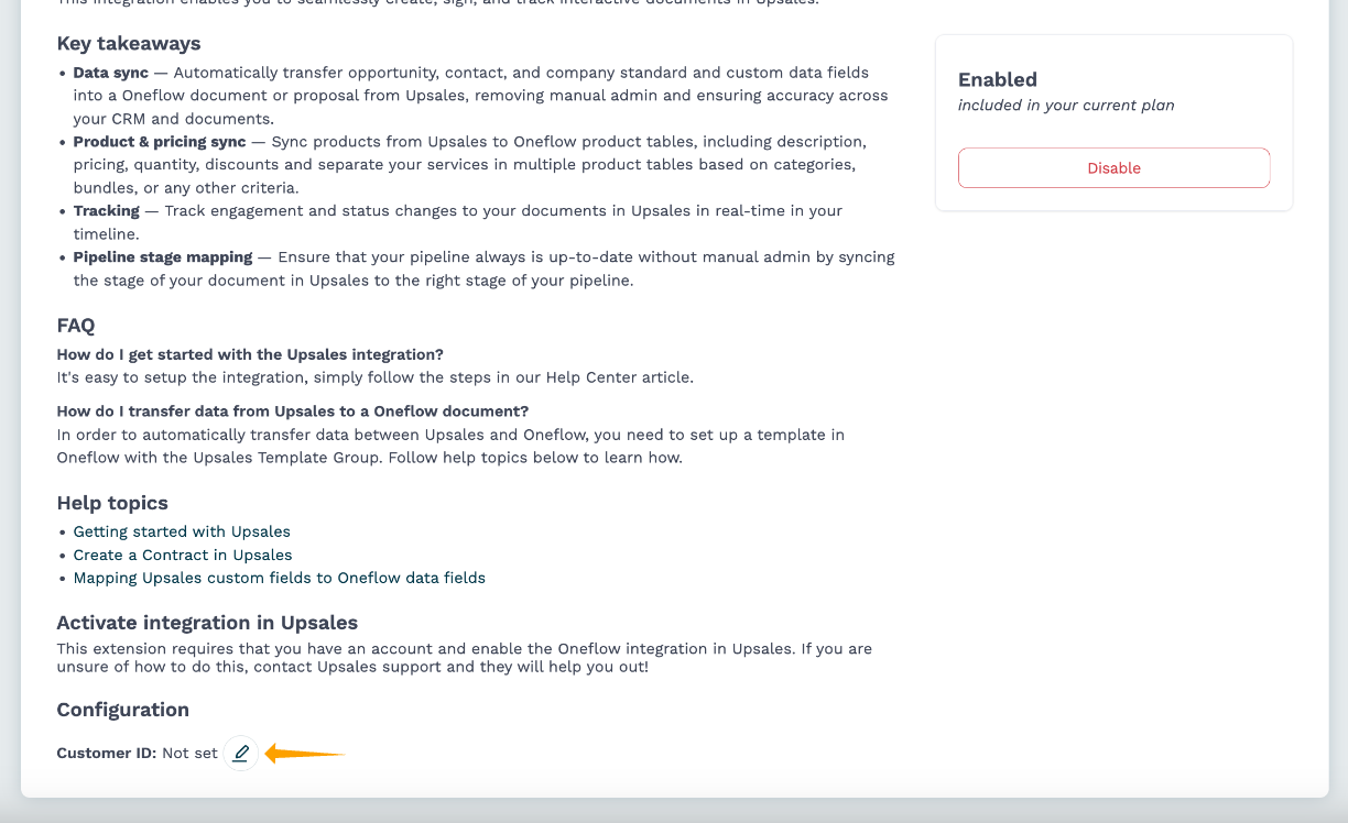Getting started with Upsales – Oneflow Help Center