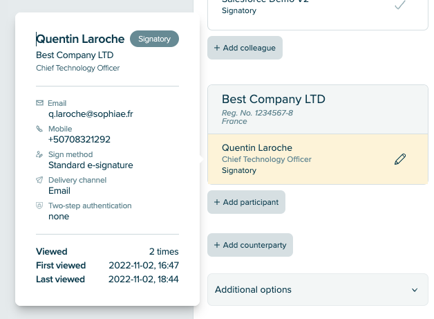 Oneflow Participants flow customization – Oneflow Help Center