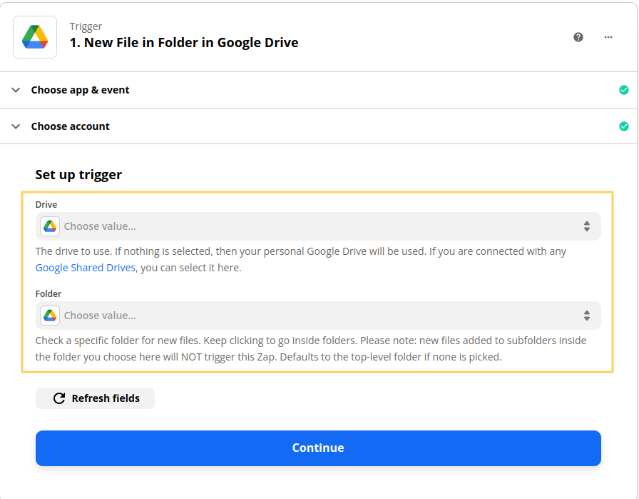 Template: Convert new Google Drive file into Oneflow contract (Zapier) – Oneflow Help Center