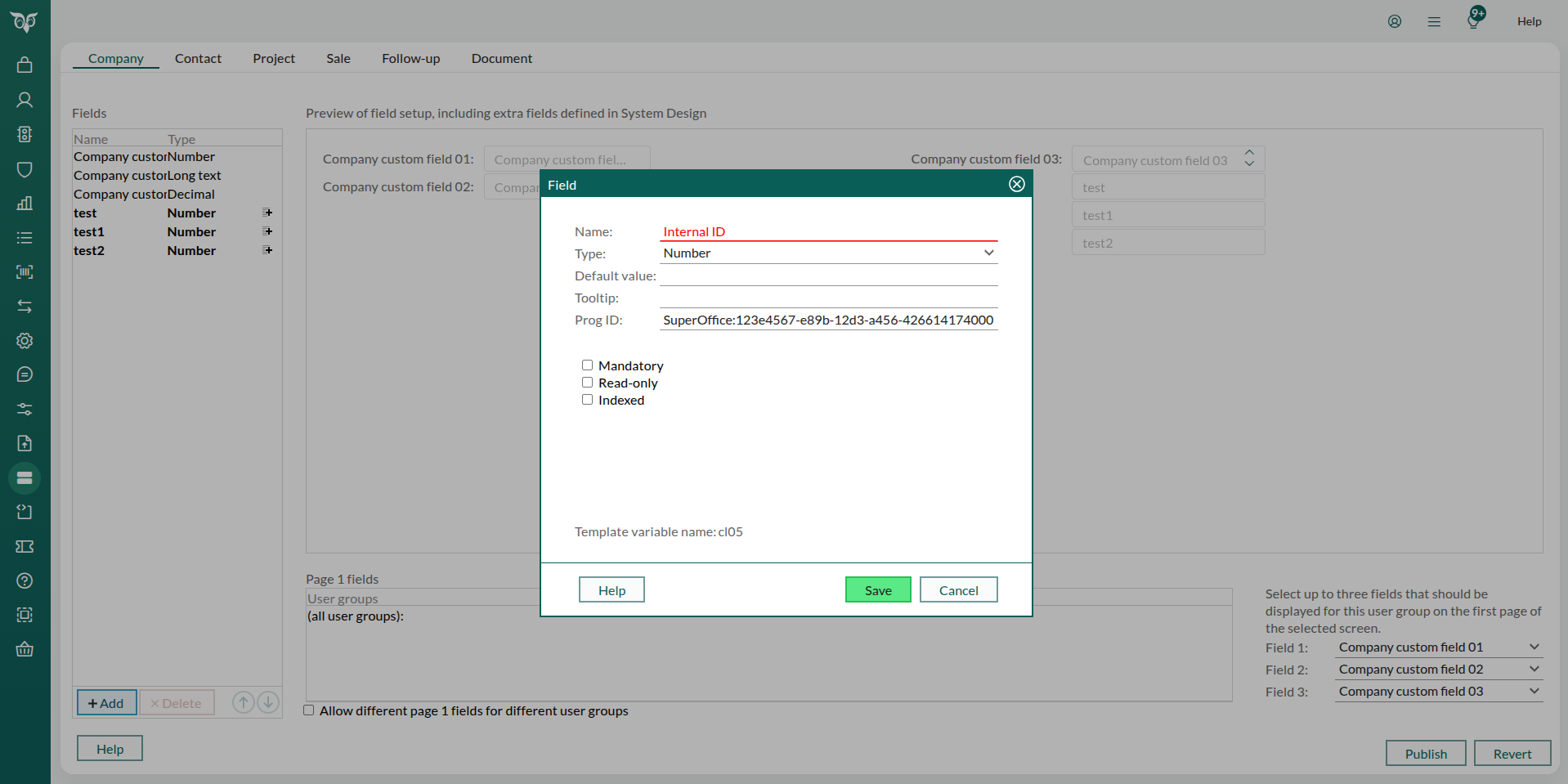 Data field mapping (SuperOffice) – Oneflow Help Center